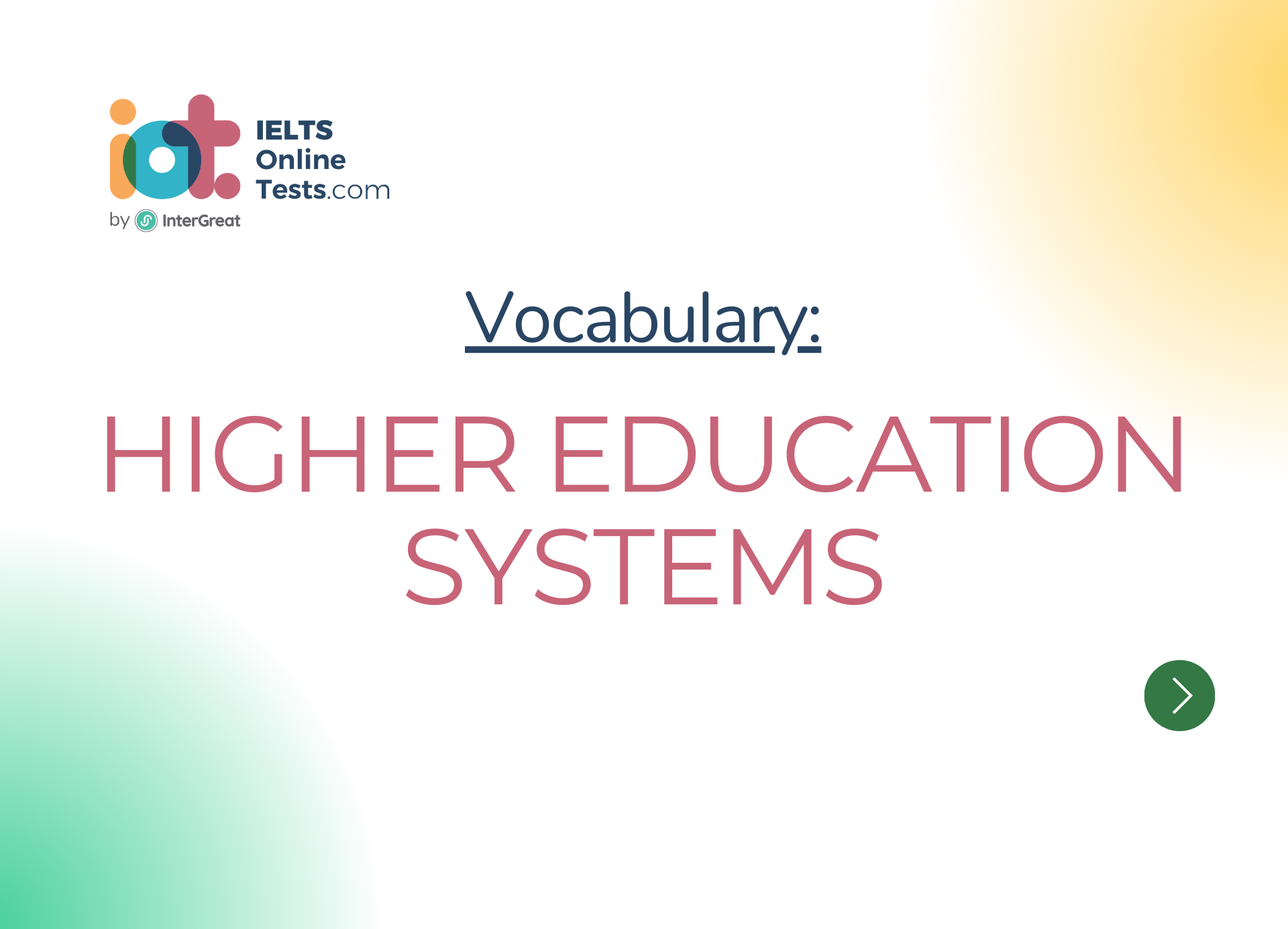 Higher education systems | IELTS Online Tests Higher education systems | IELTS Online Tests